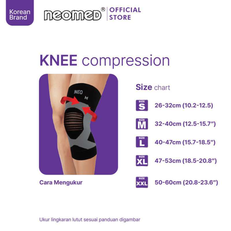 Promo Neomed - Penyangga Lutut Compression Sleeve Jc-300 - L Diskon 29% Di Seller Aftabil Store ...