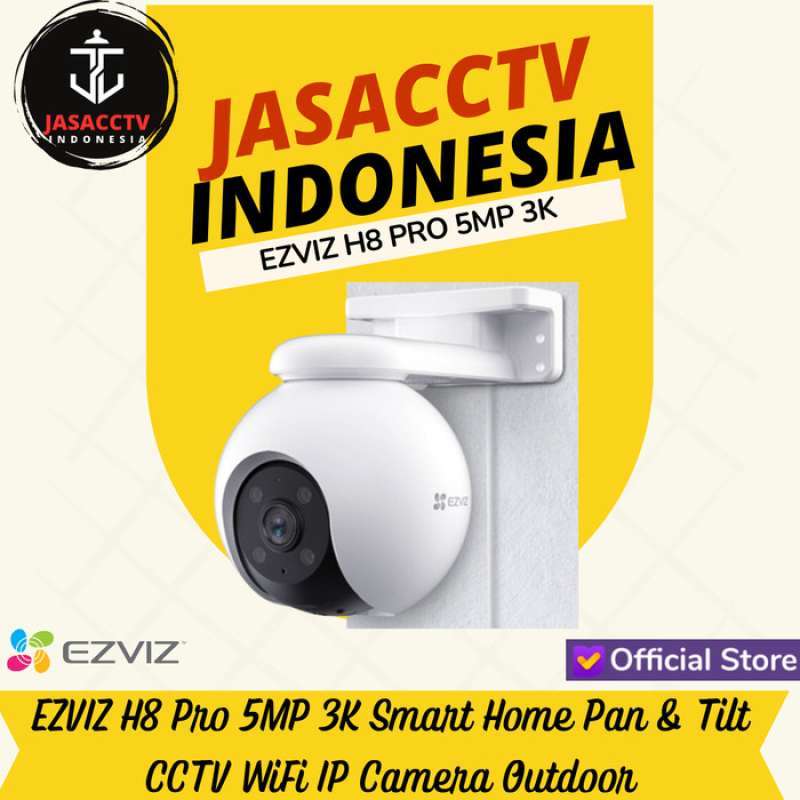 Promo Ezviz H8 Pro 5mp 3k Smart Home Pan & Tilt Cctv Wifi Ip Camera Outdoor Diskon 23% Di Seller ...