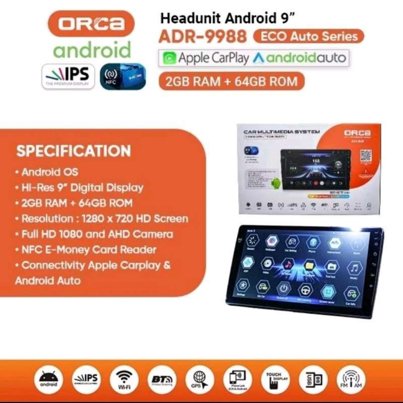 Jual Head Unit Android Nfc Hu Android Orca Nfc Carplay Android Auto Di Seller Terang Jaya Audio ...
