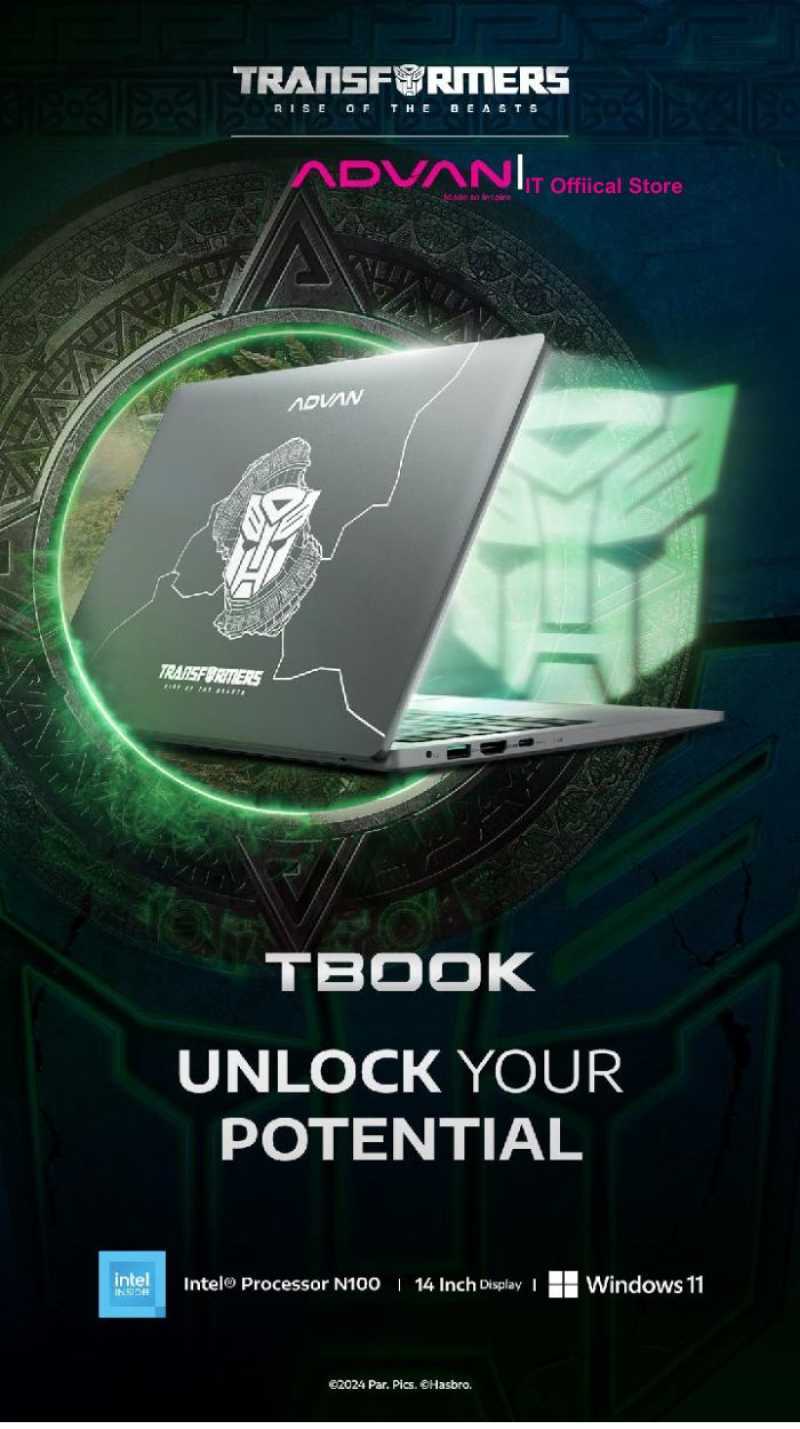 Jual Advan Transformer T-book Grey ( N100 4gb 128gb Emmc Intel Uhd 14 ...