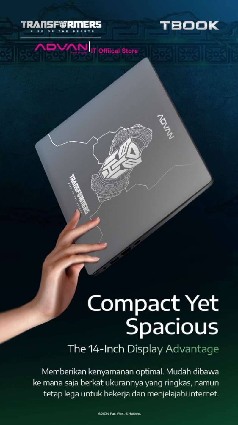 Jual Advan Transformer T-book Grey ( N100 4gb 128gb Emmc Intel Uhd 14 ...