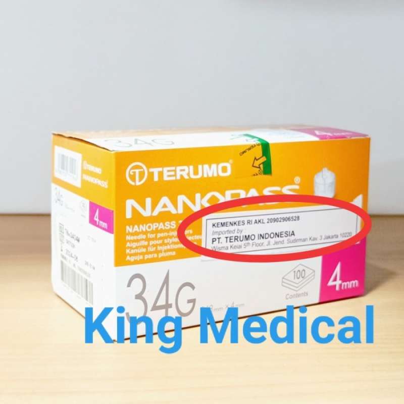 Promo Nanopass Terumo 34g X 4mm Jarum Pena Insulin Diskon 33% Di Seller Aninda Store Id - Petojo ...
