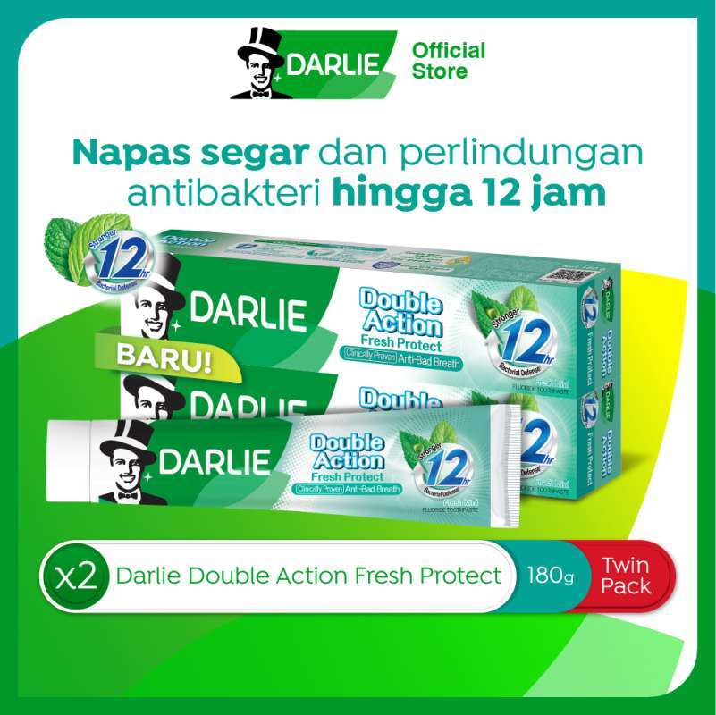 Promo Darlie Double Action Fresh Protect Toothpaste [180 G] X 2 Diskon ...