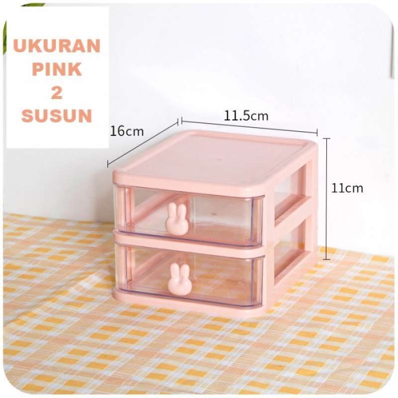 Promo Rak Meja Laci Susun Rak Penyimpanan Makeup Alat Tulis Kantor ...
