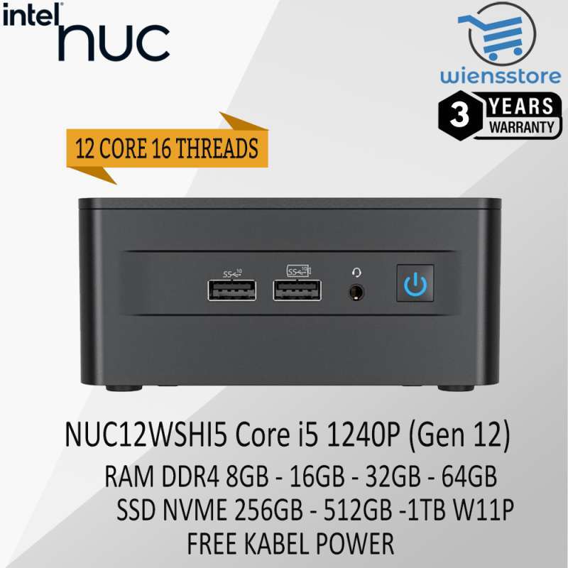 Promo Mini Pc Intel Nuc I5 Gen 12 + Ram + Ssd Nvme + W11 | Nuc12wshi5 ...