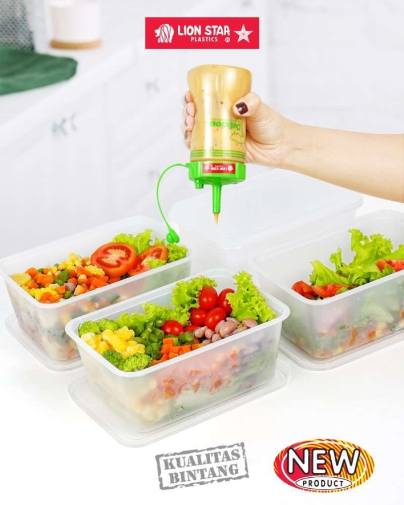 Promo Lion Star Lefy Rectangular Food Container Kotak Makanan Toples ...