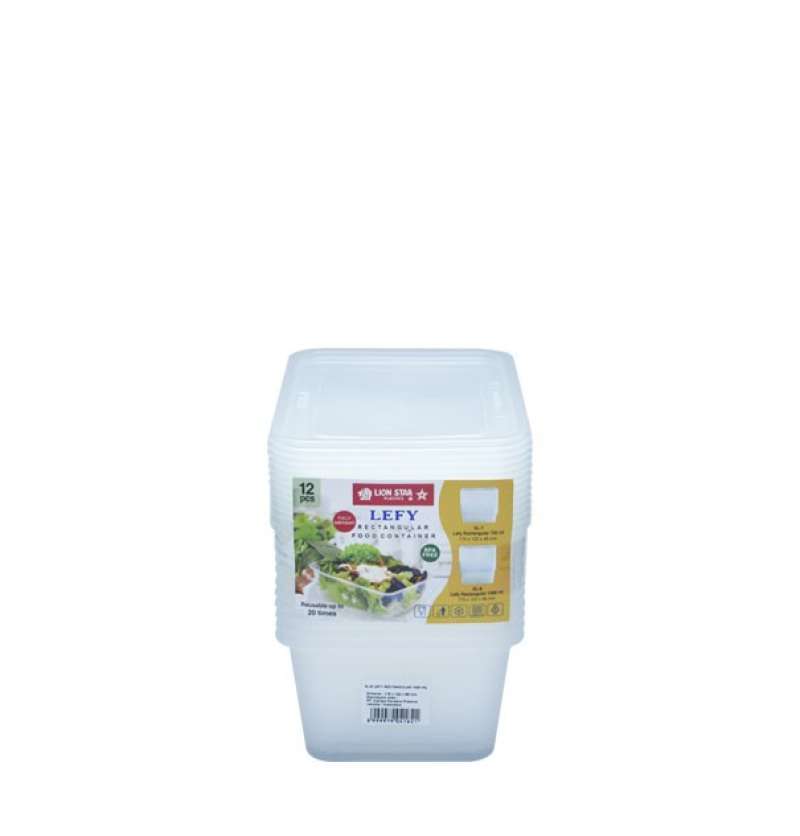 Promo Lion Star Lefy Rectangular Food Container Kotak Makanan Toples ...