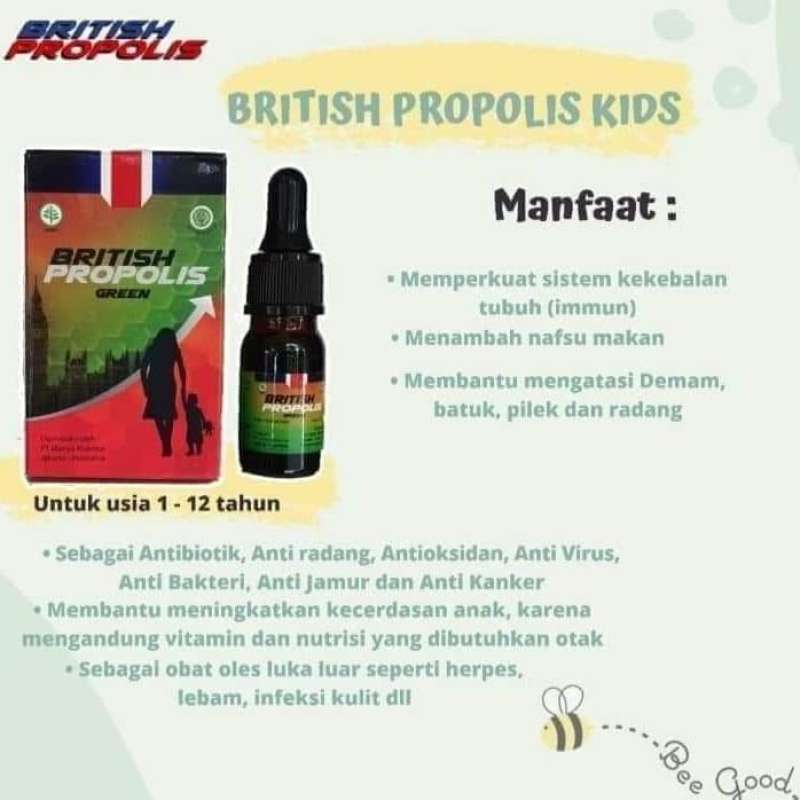 Promo British Propolis Kids/propolis Anak Obat Batuk Pilek Obat Amandel ...