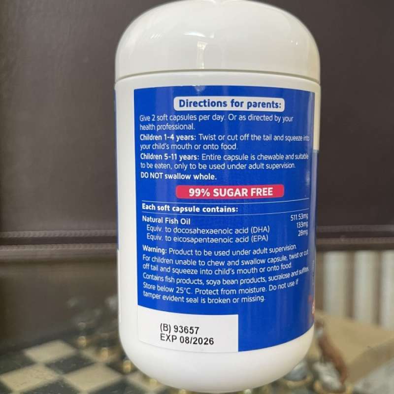 Promo Kids Smart Burst High Dha Omega 3 Fish Oil Trio 60 Capsules ...