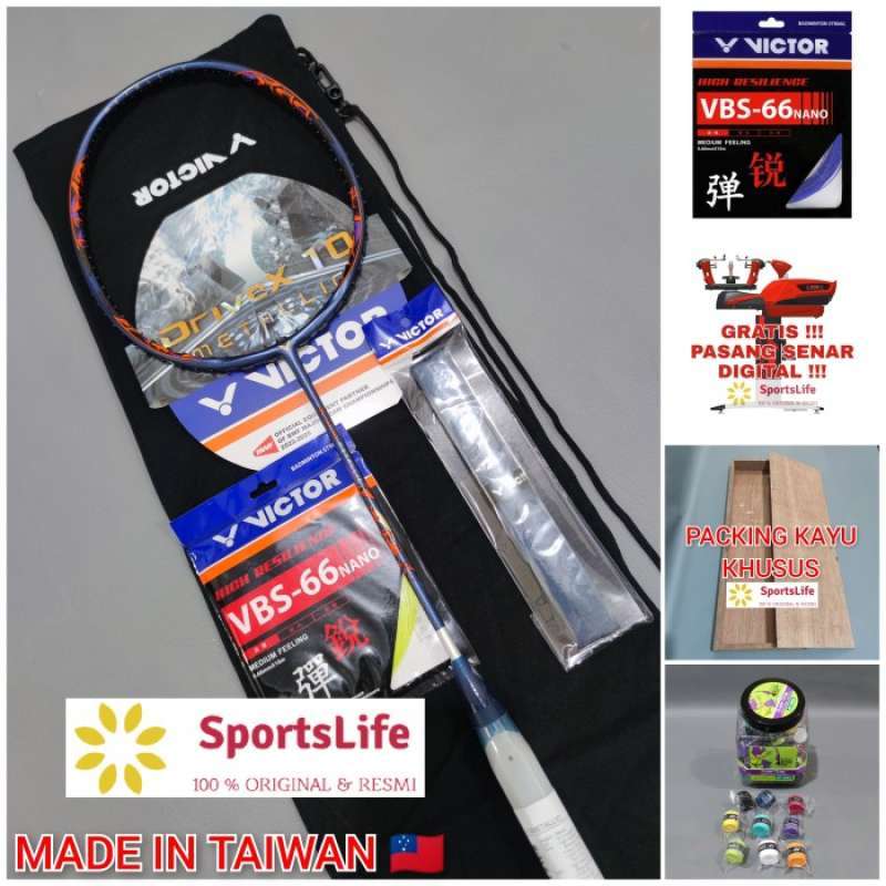 Promo Raket Badminton Victor Drivex 10 Metallic Original Diskon 33% Di ...