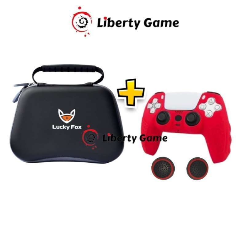 Promo Promo- Ps5 Lucky Fox 6in1 Controller Stik Stick Bag Tas Dualsense ...