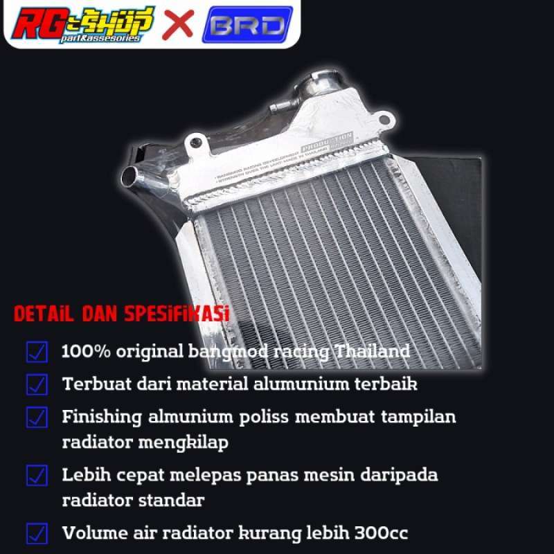 Jual Radiator Almunium Polish Brd Racing Nmax Old/new Original Thailand ...