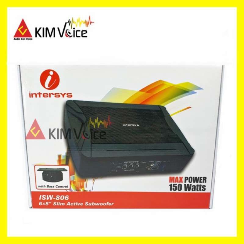 Promo Subwoofer Kolong Aktif Slim Intersys Isw-806 With Bass Control Diskon 23% Di Seller Zuka ...