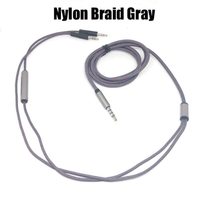 Promo Premium Branded Headphone Aux Cable Dual 2.5mm To 3.5mm Universal ...