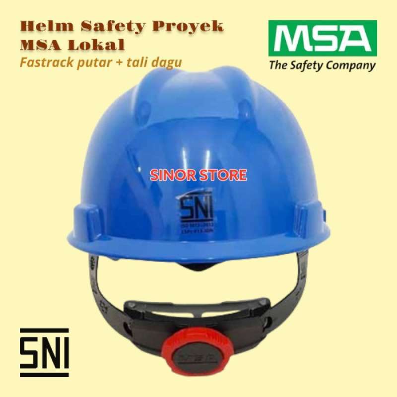 Promo Safety Helmet Sni Msa Lokal Helm Proyek + Sarang Putar Fastrack ...