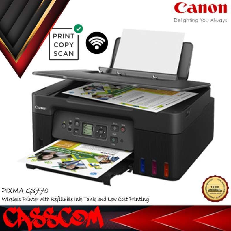 Promo Printer Canon Pixma G3770 All In One Wifi Mega Tank Include Tinta ...