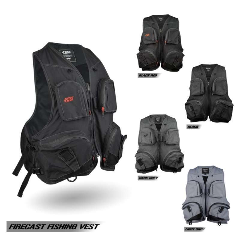Jual Rompi Mancing Rompi Outdoor Firecast Fishing Vest Diskripsi Produk ...