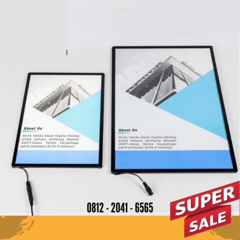 Jual Lampu Display Slim Light Box Frame A1 | A2 | A3 | A4 | A5 | 60x120 Cm - 60x120cm Di Seller ...