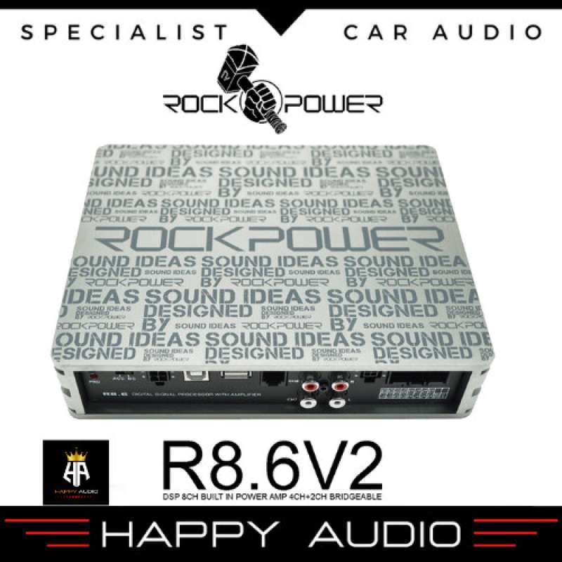 Promo Digital Sound Processor Rockpower R8.6v2 Dsp 8ch Built In Power ...