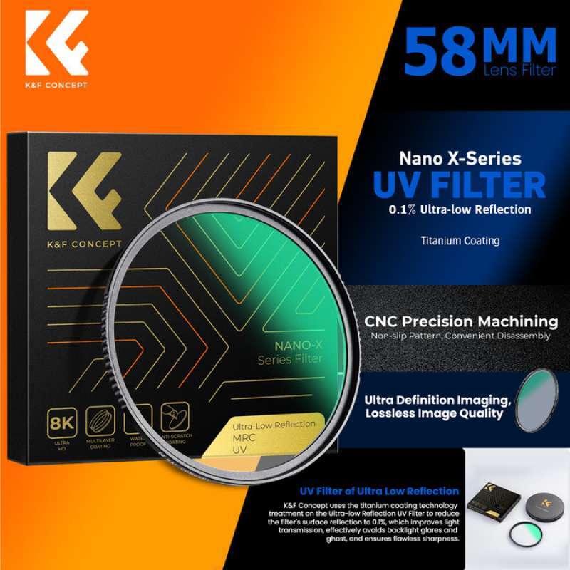 Promo Knf Concept 58mm Lens Filter Nano-x Ultra Low Reflection Uv Filter Diskon 23% Di Seller ...