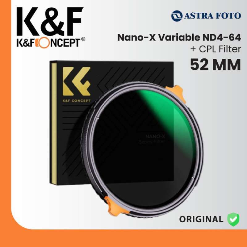 Promo Knf Concept 52mm Filter Nano-x Variable Nd4-64 + Cpl K&f Filter ...