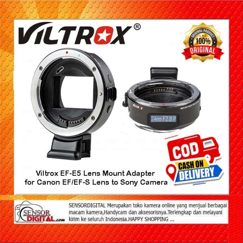 Promo Viltrox Ef-e5 Lens Mount Adapter For Canon Ef/ef-s Lens To Sony Camera Diskon 23% Di ...