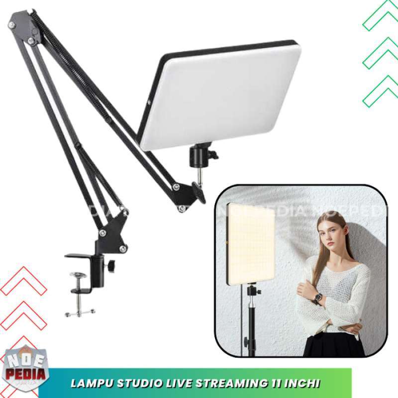 Promo Lampu Studio Live Streaming Led Lighting 11 Inchi With Stand ...
