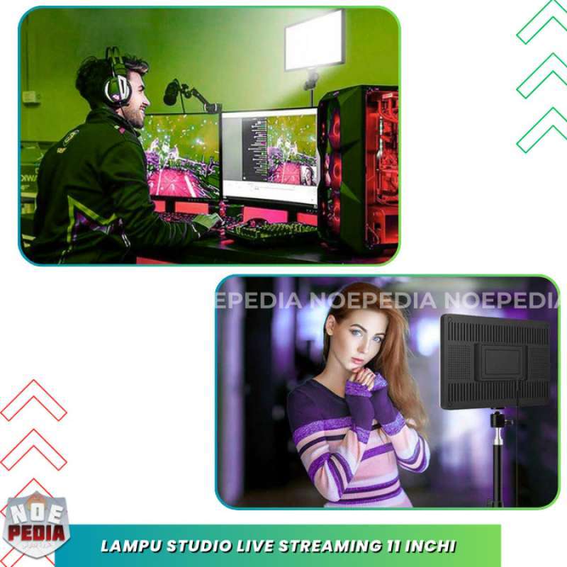 Promo Lampu Studio Live Streaming Led Lighting 11 Inchi With Stand ...