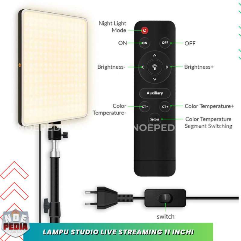 Promo Lampu Studio Live Streaming Led Lighting 11 Inchi With Stand ...