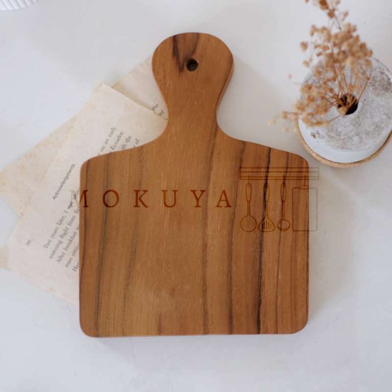 Jual Talenan Kayu Jati Tebal Corak Warna Natural Ukuran Kecil Di Seller ...