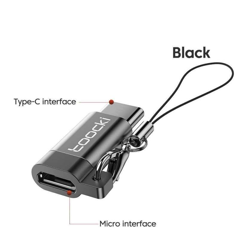 Jual Otg Usb Micro To Type C 3.0 Adapter Converter With Lanyard Tzjtcm ...
