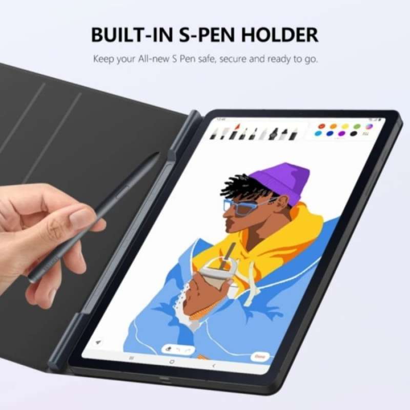 Promo Case Book Cover Sarung Samsung Tab S6 Lite P610 P615 10.4 2020 ...