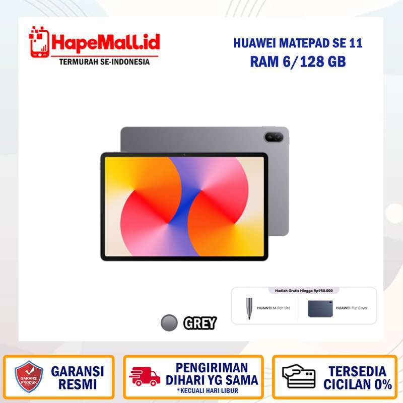 Promo HUAWEI Matepad SE 11 6/128 GB Garansi Resmi Termurah - Bundling Cover Diskon 8% Di Seller ...