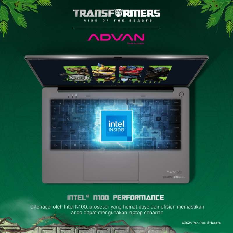Promo Advan Tbook X Transformer Laptop 14 Inch Intel N100 4gb / 128gb ...