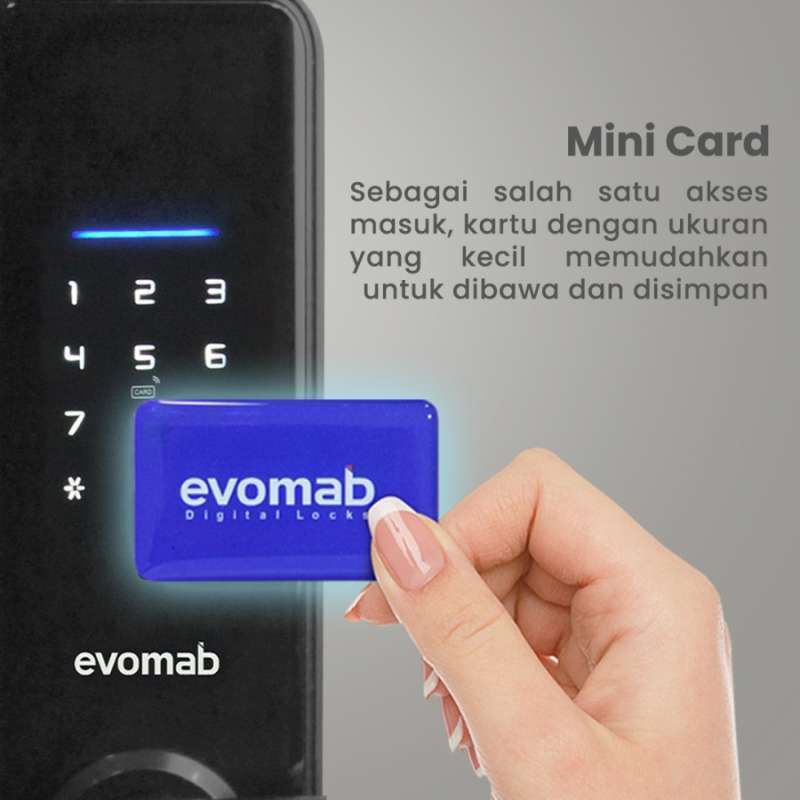 Promo Evomab Kunci Handle Pintu Digital Fingerprint Rumah Smart Home ...