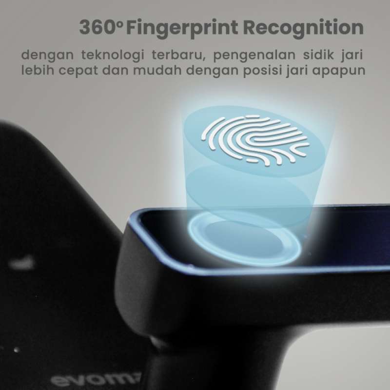 Promo Evomab Kunci Handle Pintu Digital Fingerprint Rumah Smart Home ...