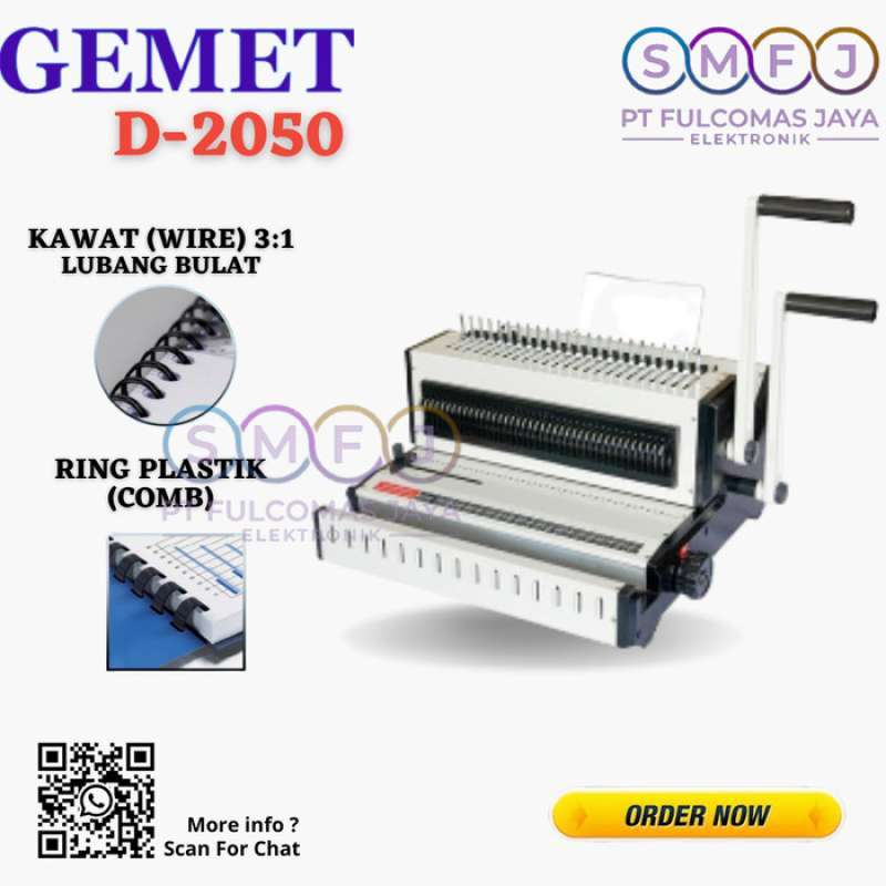Jual Gemet D2050 Binding Spiral Kawat & Plastik D-2050 Garansi Resmi Di Seller Circlet ...