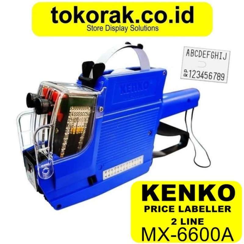Jual Price Labeller Mx-6600a Kenko Mesin Alat Label Harga 2 Baris Di ...