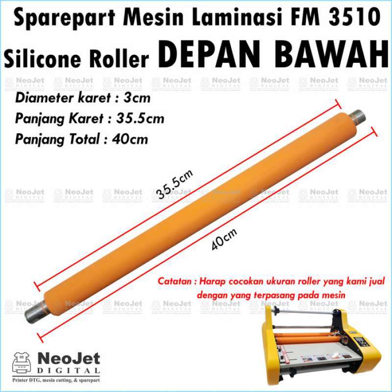 Jual Roll Roller Depan Atas Bawah Mesin Laminating Fm3510 Fm 3510 ...