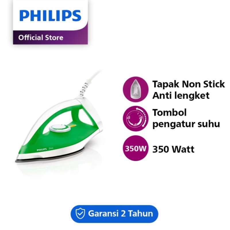 Jual Philips Diva Dry Iron Gc122/77 350w Hijau Di Seller Circlet ...