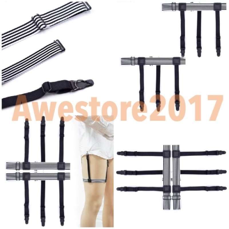 Jual Shirt Suspender Intactor Leg Suspenders Holder Perapih Kemeja ...