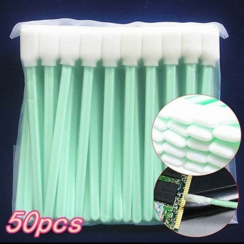 Jual Cotton Swab Inkjet Printer Head Cleaning Stick Best Seller 50 Pcs ...