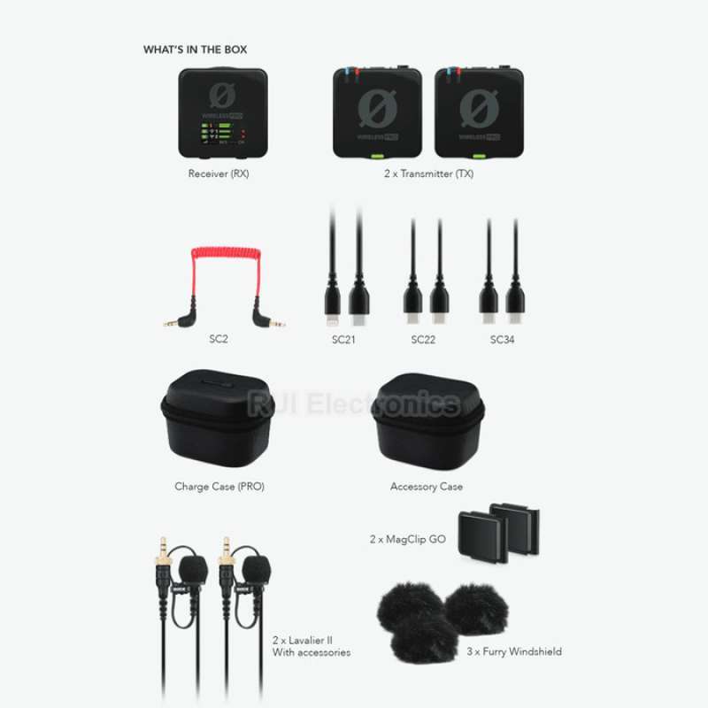Jual Rode Wireless Pro 2 Person Clip On Microphone Wireless System Di ...