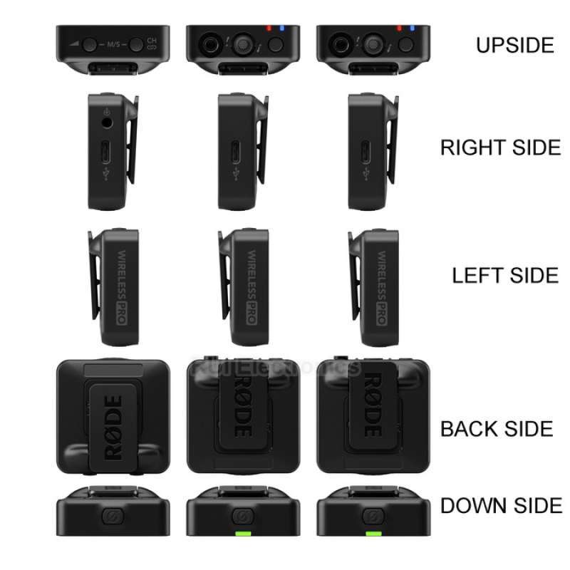 Jual Rode Wireless Pro 2 Person Clip On Microphone Wireless System Di ...