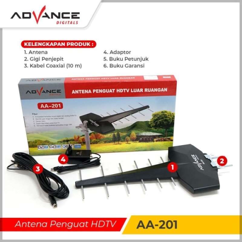 Promo Advance Aa-201 Antena Outdoor Digital Analog Uhf Bisa Untuk Stb Dan Tv Termurah Diskon 33% ...