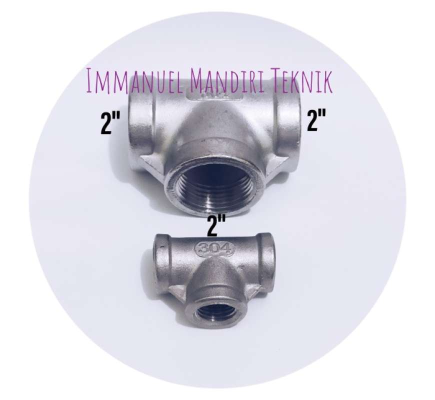 Promo Tee Stainless 2 Inch / Sok T Drat Dalam 2 Inch Ss 304 Class 150 ...