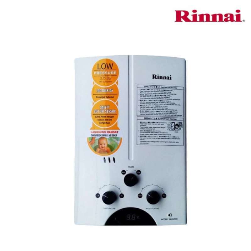 Promo Rinnai Reu-5cfc Gas Water Heater Lcd Display - Putih [5l] Diskon 23% Di Seller Riade Store ...
