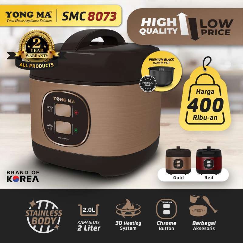 Jual Yong Ma Rice Cooker Magic Com 2 Liter 3 In 1 Smc-8073 / Smc8073 Di ...