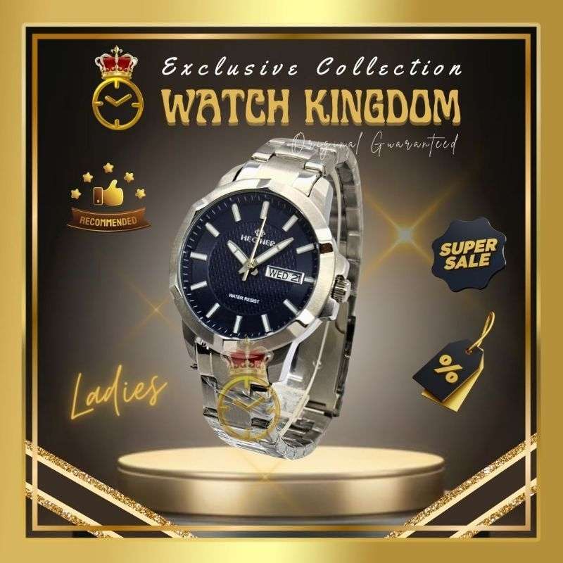 Promo Jam Tangan Wanita Hegner Original Water Resist Kalender Hari ...