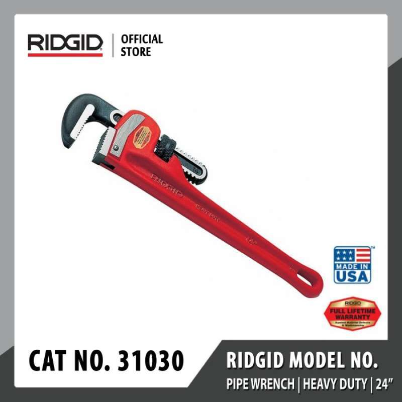Promo Ridgid Pipe Wrench Heavy Duty 24 Inch-31030 Diskon 23% Di Seller ...